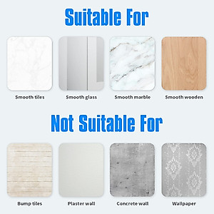 JONKEAN Handheld Shower Head Holder with 2 Hanger Hooks, Strong Adhesive Shower Head Holder, Adjustable Shower Wand Holder Wall Mount, Bathroom Waterproof Shower Handle Holder No Drill Need(Chrome 2)