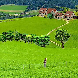 Evemodel S0601 16pcs Model Road Trees Train Railways Architecture Landscape Scenery O Scale 1:50 Green Dark Green Light Green