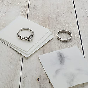 The Beadsmith Shine Rite Polishing Pads – 2-Inch Pre-Treated Foam Squares with Micro Abrasives – Use to Brighten, Polish and Remove Tarnish Jewelry Components – Pack of 50