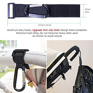 Evencaphy Stroller Gloves Universal Pram Hand Muffs, Anti-Freeze Stroller Mittens Golf Cart Gloves Pet Gear Shopping Cart Hand Warmers Waterproof Winter Gloves with Stroller Hook, Black