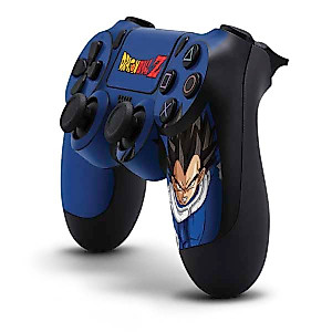 Skinit Decal Gaming Skin Compatible with PS4 Controller - Officially Licensed Dragon Ball Z Vegeta Saiyan Armor Design