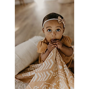 Mini Wander New Solid Color Swaddle Blankets (Wheat (Maple Sugar))