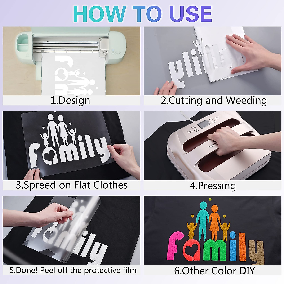 3D Puff Vinyl Heat Transfer for T-Shirts, 12" x6ft 3D Puff HTV Iron on Vinyl, 3D Puff Vinyl Heat Transfer HTV for Heat Press Clothing White Christmas Gifts