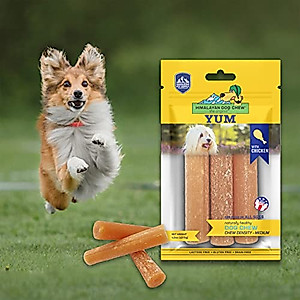 Himalayan Dog Chew Original Yak Cheese Dog Chews, 100% Natural, Long Lasting, Gluten Free, Healthy & Safe Dog Treats, Lactose & Grain Free, Protein Rich, Chicken Flavor, 4.5 oz Resealable Pouch
