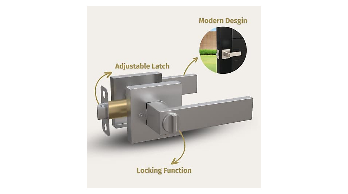 Mega Handles Entry Single I Entry Lever Door Handle and Single Cylinder ...