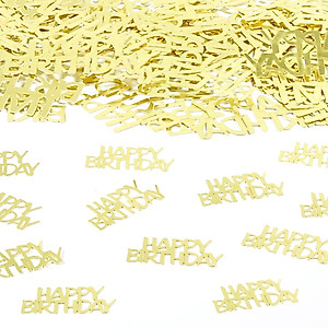 Vofrise Gold Happy Birthday Confetti Birthday Party Decorations Baby/Adult Birthday Table Scatter Party Supplies 100PC
