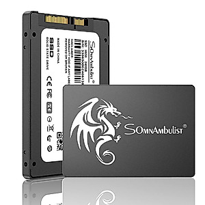 Somnambulist Sata3 SSD Hard Drive 2.5-inch Built-in Solid State Drive is Suitable for Notebook Desktop 60gb 480gb ssd Hard Drive (Black Dragon-60GB)