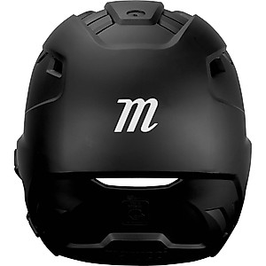 Marucci DuraVent Batting Helmet, NOCSAE Certified, Black, Senior