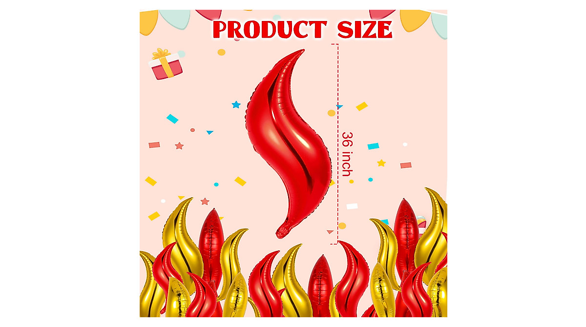 Shop 36" Fire Balloons - Perfect for Birthday Parties