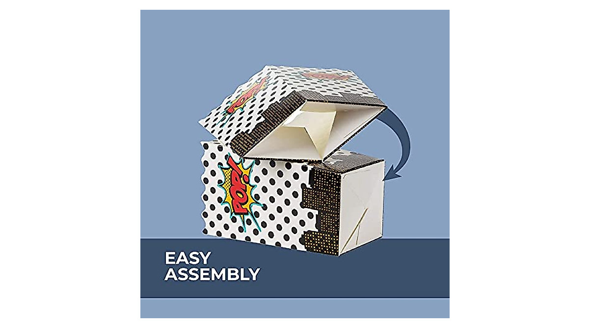 100 Mini Comic Book Popcorn Boxes for Fun Events