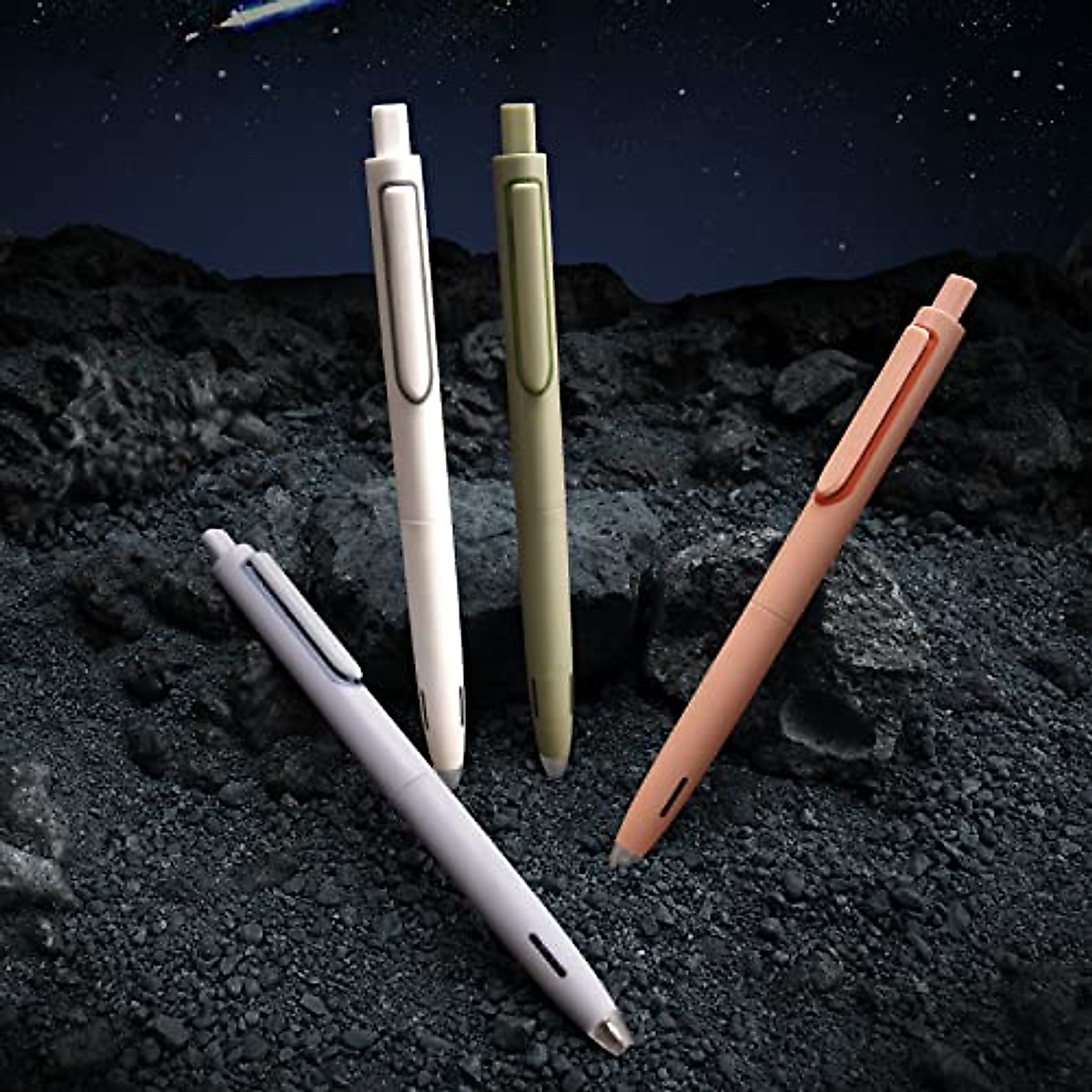 WRITECH Gel Pens Fine Point: 0.5mm No Smear & Smudge Black Ink Pen Click for Journaling Sketching Drawing Notetaking Retractable Extra Finepoint Smooth Writing Silent Pen Set Non Bleed 8ct Up-Gel