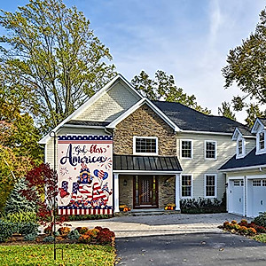 American Garden Flag 12x18 Inch Double Sided 4th of July Day Independence Day USA Mini Garden Yard Flags for Holiday Outdoor Decorations