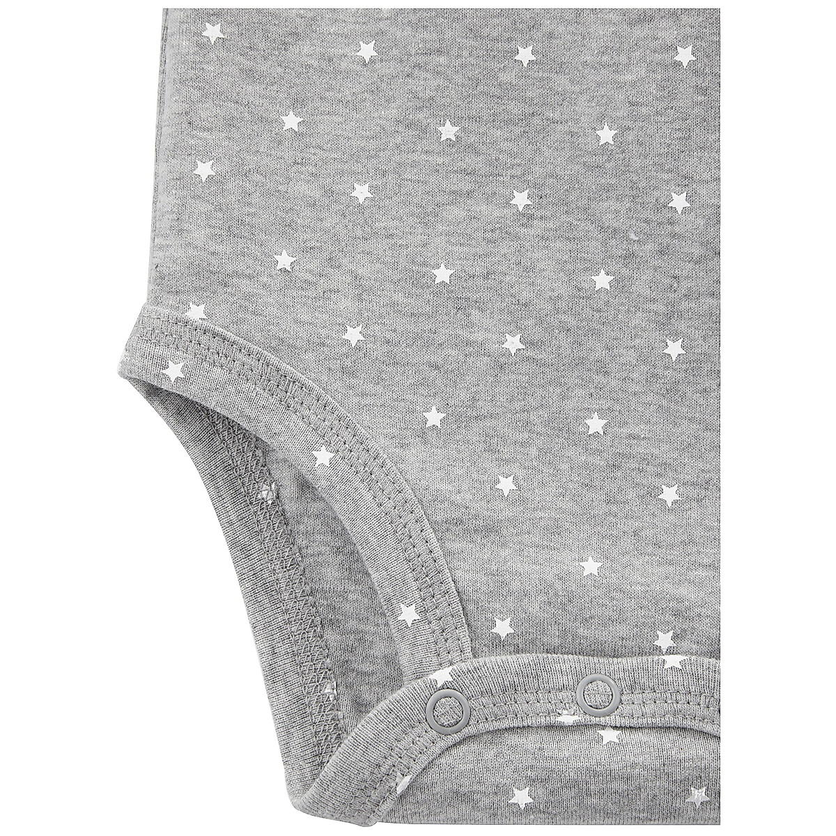 Simple Joys by Carter's Unisex Babies' Long-Sleeve Bodysuit, Pack of 5, Grey/White, 0-3 Months