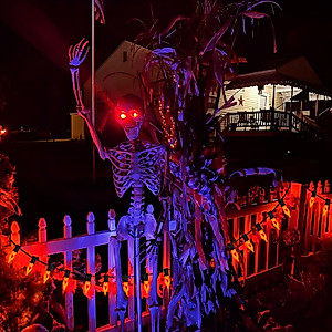 12 Pack C18 Orange Flicker Flame Light Bulbs - 1 Watt, 120 Volt, E12 Candelabra Base, Flame Shaped Replacment Light Bulbs for Halloween Christmas Candles Chandeliers Outdoor Decorative String Lights