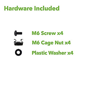 NavePoint Cantilever Server Shelf Vented Shelves Rack Mount 19 Inch 1U Black 14 Inches (350mm) deep