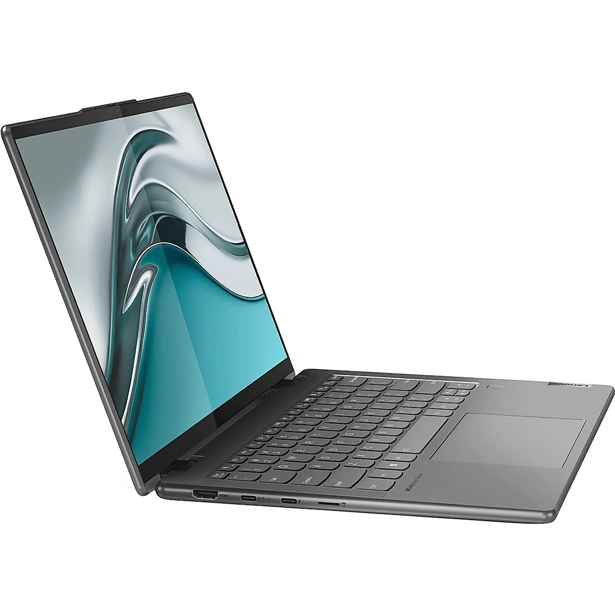 Lenovo 2022 Yoga 7i 14" 2.2K Touch 2-in-1 Laptop, Intel Evo Platform Core i5-1235U, 8GB RAM, 1TB PCIe SSD, Iris Xe Graphics, Backlit Keyboard, Fingerprint Reader, Win 11, Grey, 32GB USB Card