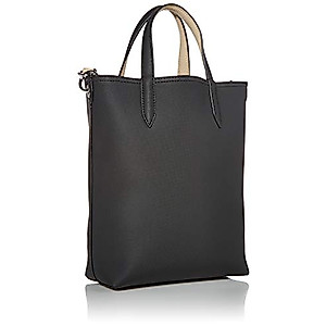 Lacoste Anna Vertical Shopping Tote Bag, Black Warm Sand