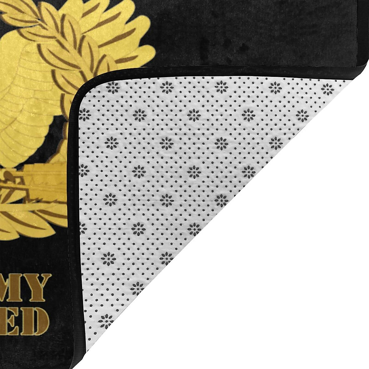 Army Retired Chief Warrant Officer Emblem Cw2 Area Rug Living Room Bedroom Kitchen Sofa Bedside Carpet Floor Mats 36"X24"