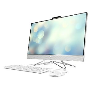 HP All-in-One 27" Desktop Computer, 11th Generation Intel Core i5-1135G7 Processor, Intel Iris Xe Graphics, 8 GB RAM, 512 GB SSD, Windows 11 Home (27-dp1370, Natural Silver)