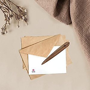 TILISMA Wooden Letter Opener and Bookmark for Men and Women - Handmade Walnut Envelope Opener Knife - 2 in 1 Office Gifts for Boss, Coworkers - Cool Book Accessories Gifts for Book Lovers and Readers
