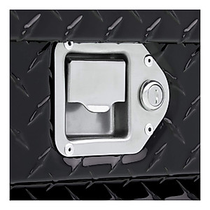 UWS TBSM-60-BLK Black Aluminum Side Mount Box with Beveled Insulated Lid