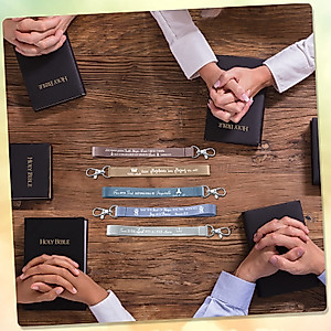 BBTO 90 Pcs Christian Keychains Bulk Scripture Keychain Inspirational Religious Key Chains Bible Verse Church Gifts (Vivid Color)