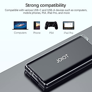 JOIOT 500G Portable External SSD USB 3.1 Type C Flash Drive External Solid State Drive Portable SSD Type A to C Cable for PC/Laptop/Mac/Android/Linux