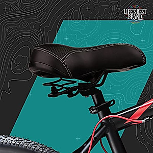 Most Comfortable Bike seat from Life's Best Brand - Kids Love it - Pain Free Universal Saddle - Great Exercise Bike seat - Mountain Bike - Cruiser - Any Age
