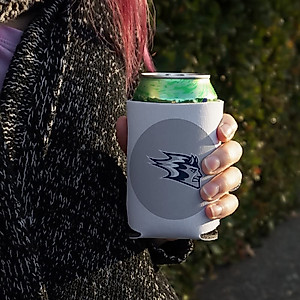 University of Wisconsin - Stout Secondary Logo Can Cooler - Drink Sleeve Hugger Collapsible Insulator - Beverage Insulated Holder