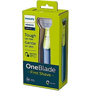 Philips Norelco OneBlade First Shave Teen Hybrid Electric Shaver, QP2515/49