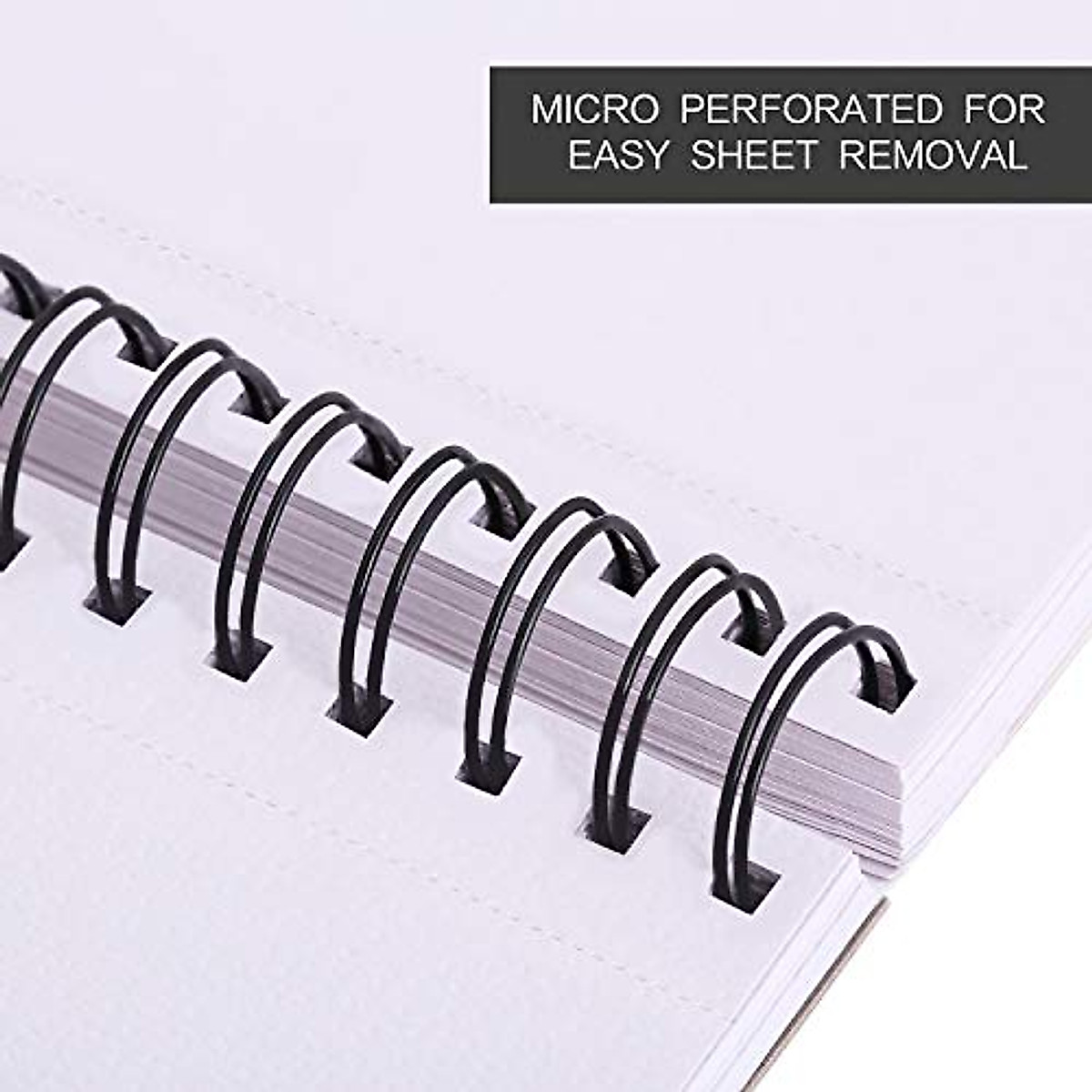 Bachmore Drawing Pad 9X12 Inch (110lb/180g), 60 Sheets, Top Spiral Bound Multi-Media for Artist Pro & Amateurs | Acrylic Art, Ink, Paint, Oil Pastels,Watercolor Mixed Media Sketch