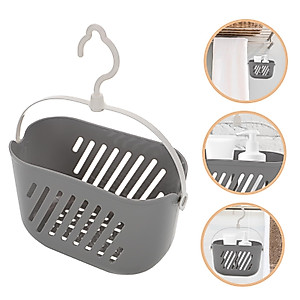 Cabilock bathroom hand basket kitchen organzier hanging shower basket bathroom hanging basket toiletry storage basket plastic storage basket plastic hamper portable shower shower tote