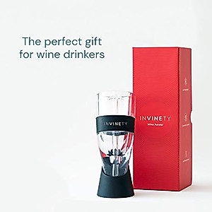 Wine Aerator by Invinety | All in one Diffuser, Decanter and Oxygenator | Enhance Wine Flavors with a Smoother Finish | Premium Aerating Decanter