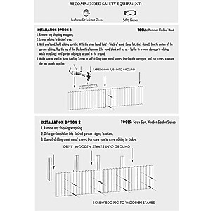 Landscape Edging Borders,Corrugated Metal Garden Lawn Edging for Vegetable,Flower Beds, Patios and Courtyard Fence