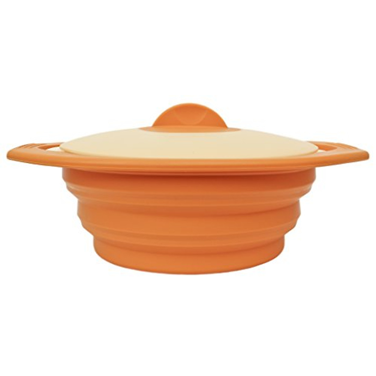 Zoie + Chloe 100% Silicone Family Size Steamer - Collapsible Design with Lid & Detachable Colander