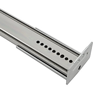 Hickory Hardware Bottom Centered Drawer Mount,Not Compatible with Side Mount Drawers,Heavy Duty Center Drawer Slide for Cabinet & Dresser Drawers,Easy Open & Soft Close Glide Track,16 Inch,P1029/16-2C