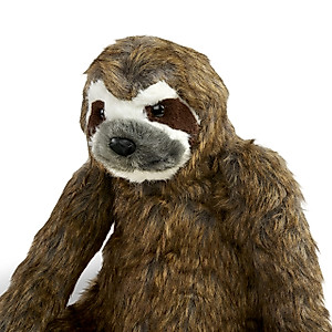 Melissa & Doug Lifelike Plush Sloth Stuffed Animal (12W x 14.5H x 9D in)
