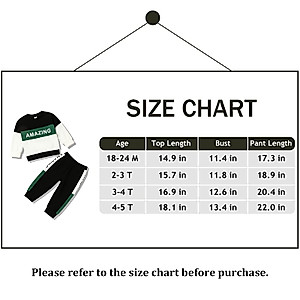 Menglang Toddler Boy Clothes 4T 5T Letter Long Sleeve Tops Toddler Sweatshirt Pants 2Pcs Set Boy Toddler Clothes Toddler Fall Clothes Boy