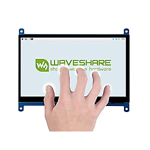 waveshare 7inch HDMI LCD (C) Capacitive Touch Screen Display Supports Various Systems for All Ver. Raspberry pi 3 Model B/3 B+ 2B/B+/B/A BeagleBone Black Banana Pi/Pro Video Photo Kit