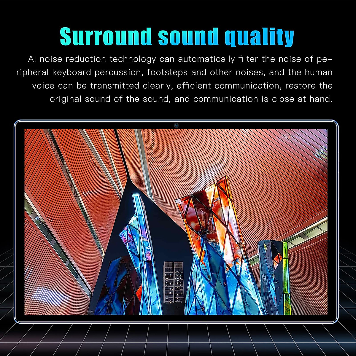 GOWENIC 10.1in Tablet, 8GB RAM 256GB ROM Tablet PC, 1920 X 1200 IPS HD Screen, Dual Cameras, Type C Charging, Support Dual Band WiFi, BT5.0, GPS, Storage Expansion