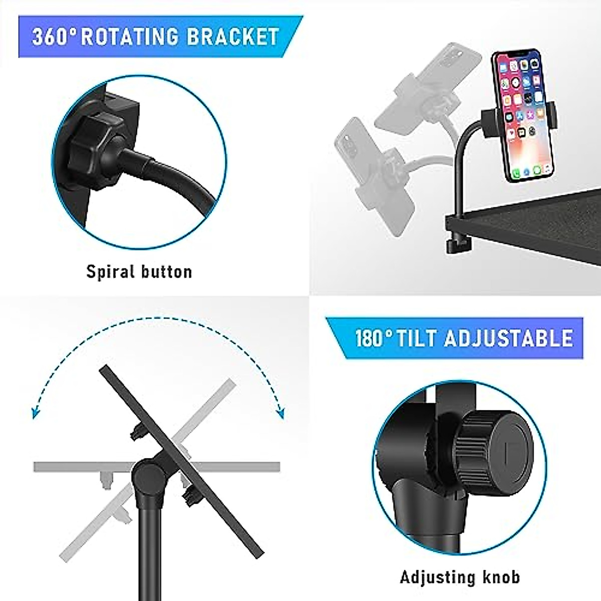 Facilife Projector Stand ,Laptop Floor Stand Adjustable Height 36.3 to 44.3 Inches, Projector Stand Adustable, Laptop Stand, Floor Stand for Home, Office (Only 1 Stand)