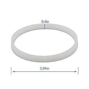 (6 PCS) Ninja Blender Rubber Gaskets Fit for Model BL480 BL680 BL910 CT680 BL455, BL455-30, BL580, 1000W White Replace for Nutri Blender