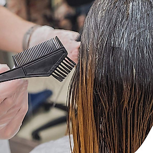 6 Pcs Balayage Highlighting Kit - Hair Color Board with Teeth, Foils, and Brush for Dyeing and Coloring