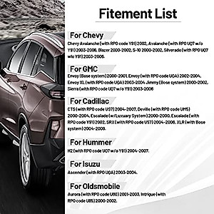 RED WOLF Factory Amplifier Bypass Wiring Harness Connector Adapter Replacement for GMC Yukon Chevy Tahoe Suburban Cadillac Escalade Hummer H2 1998-2009 for Bose AMP Wire Cable Adaptor Plug