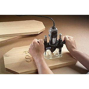 Dremel 335-01 Rotary Tool Plunge Router Attachment, Compact & Lightweight for Light-Duty Routing Projects, Perfect for Woodworking & Inlay Work