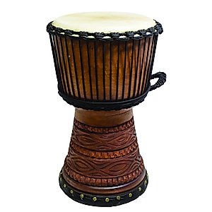 New Djembe Master Mali Style carv, 24" tall, 12" head