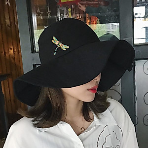 MEEDOZ Women’s Set of 6pcs Lovely Crystal Rhinestone Enamel Dragonfly Lapel Brooch Pin Set for Party Gift Jewelry Accessories