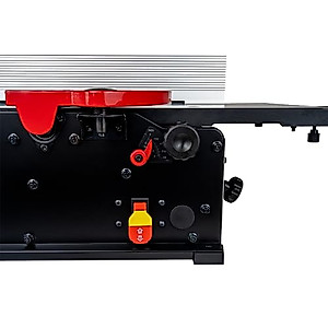 Cutech 401120HI 12-Inch Spiral Cutterhead Benchtop Jointer with Cast Iron Tables, 24 Tungsten Carbide Inserts, Extra Long 24" Fence, Additional Fence Brackets and a 12-amp Motor