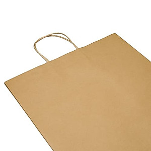 Prime Time Packaging Kraft Paper Bags, Super Royal, 14 X 9.75 X 15.5, Natural, 200/carton