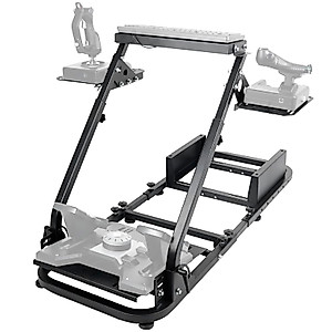 Dardoo G920 Flight Racing Simulator Cockpit Adjustable Compatible With HOTAS Warthog, G Saitek, Logitech G923, Thrustmaster T80 T150, Game Mount Without Wheel, Shifter,Seat and Pedal